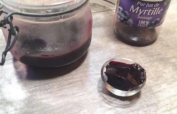 Gelée de groseille ou myrtille sans sucres ajoutés