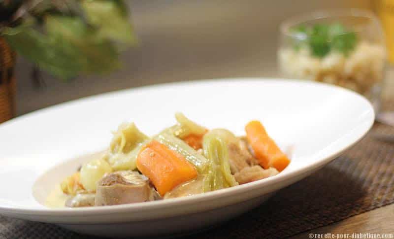 Blanquette de veau et son Risotto