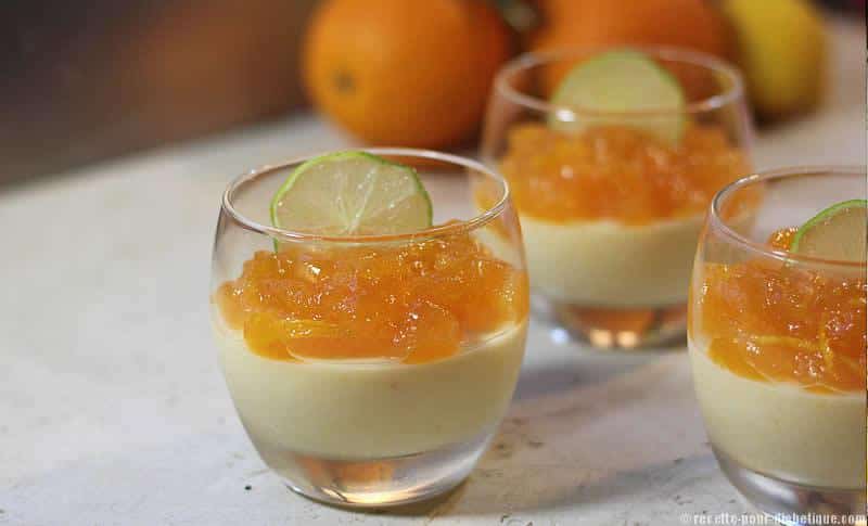 Mousse à la Clémentine et sa gelée d'Orange sans sucre ajouté