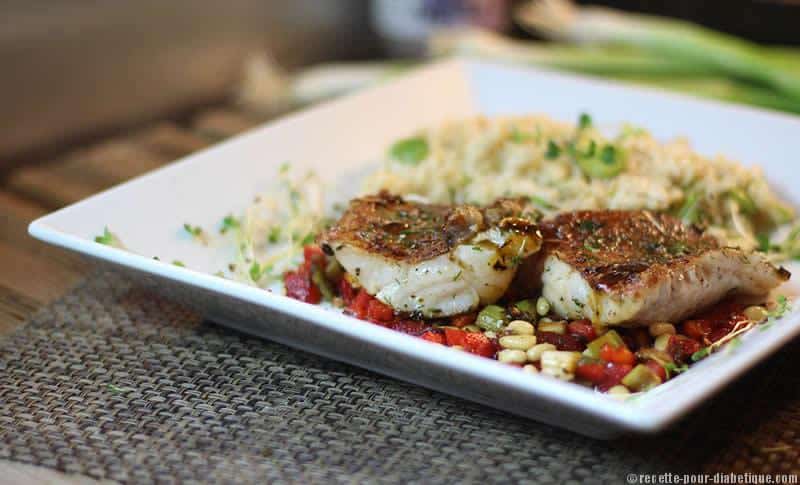 Poisson Vieille grillé à la provençale