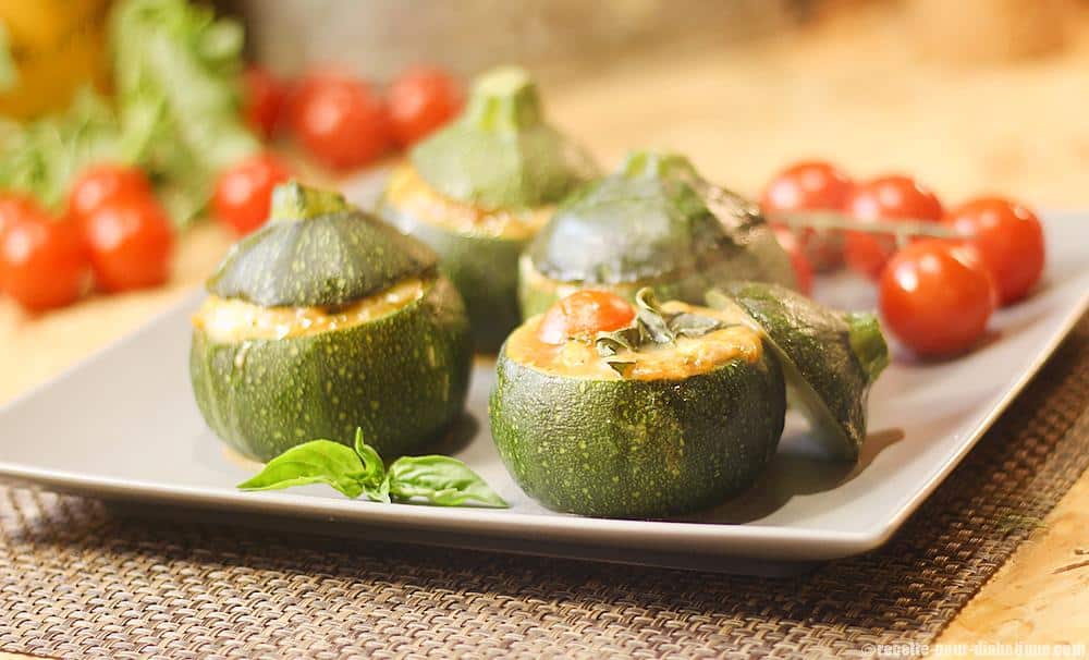 Courgettes farcies Tomate Mozzarella