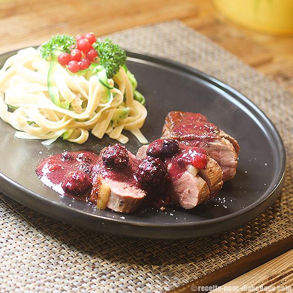 Magret de Canard aux fruits rouges