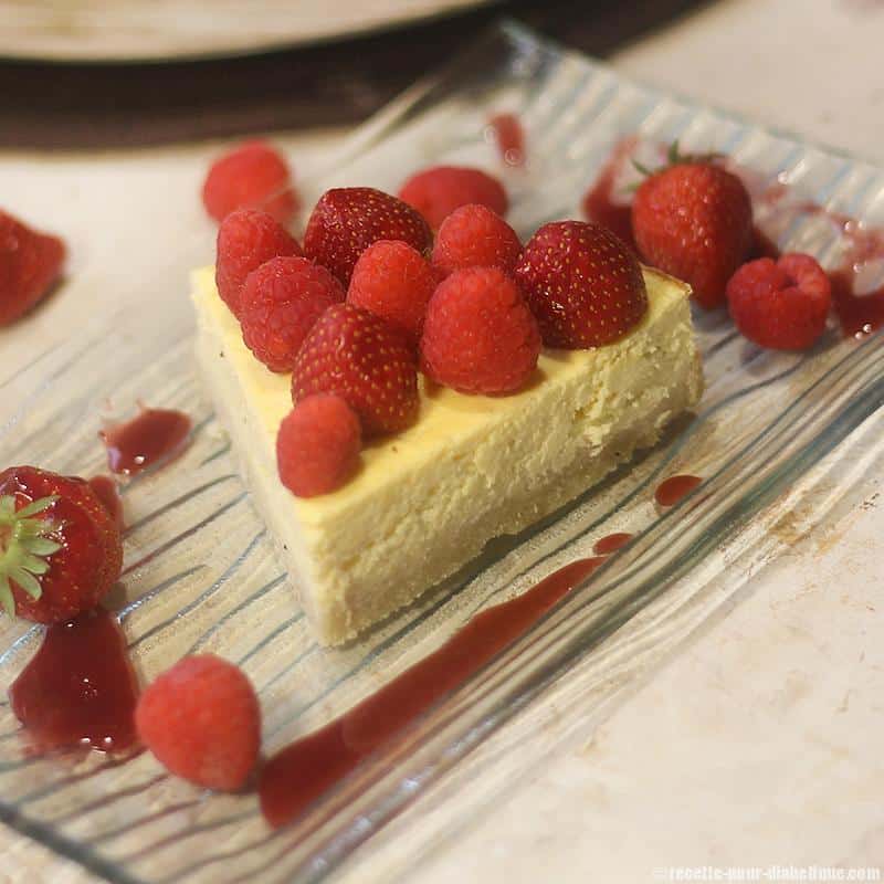 Cheesecake sans sucre aux Fruits rouges – Fromage blanc et Ricotta