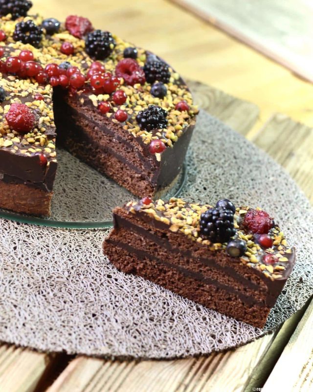 Gâteau Chocolat Fruits Rouges