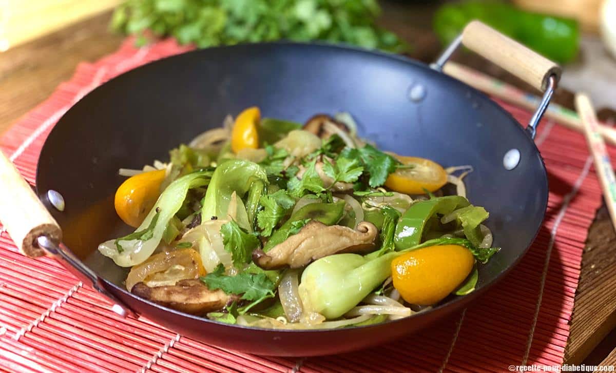 Pak Choï braisé au Shiitaké et Kumquat