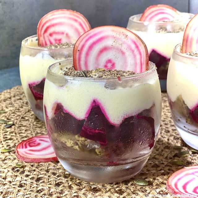 Tiramisu à la Betterave et Chèvre