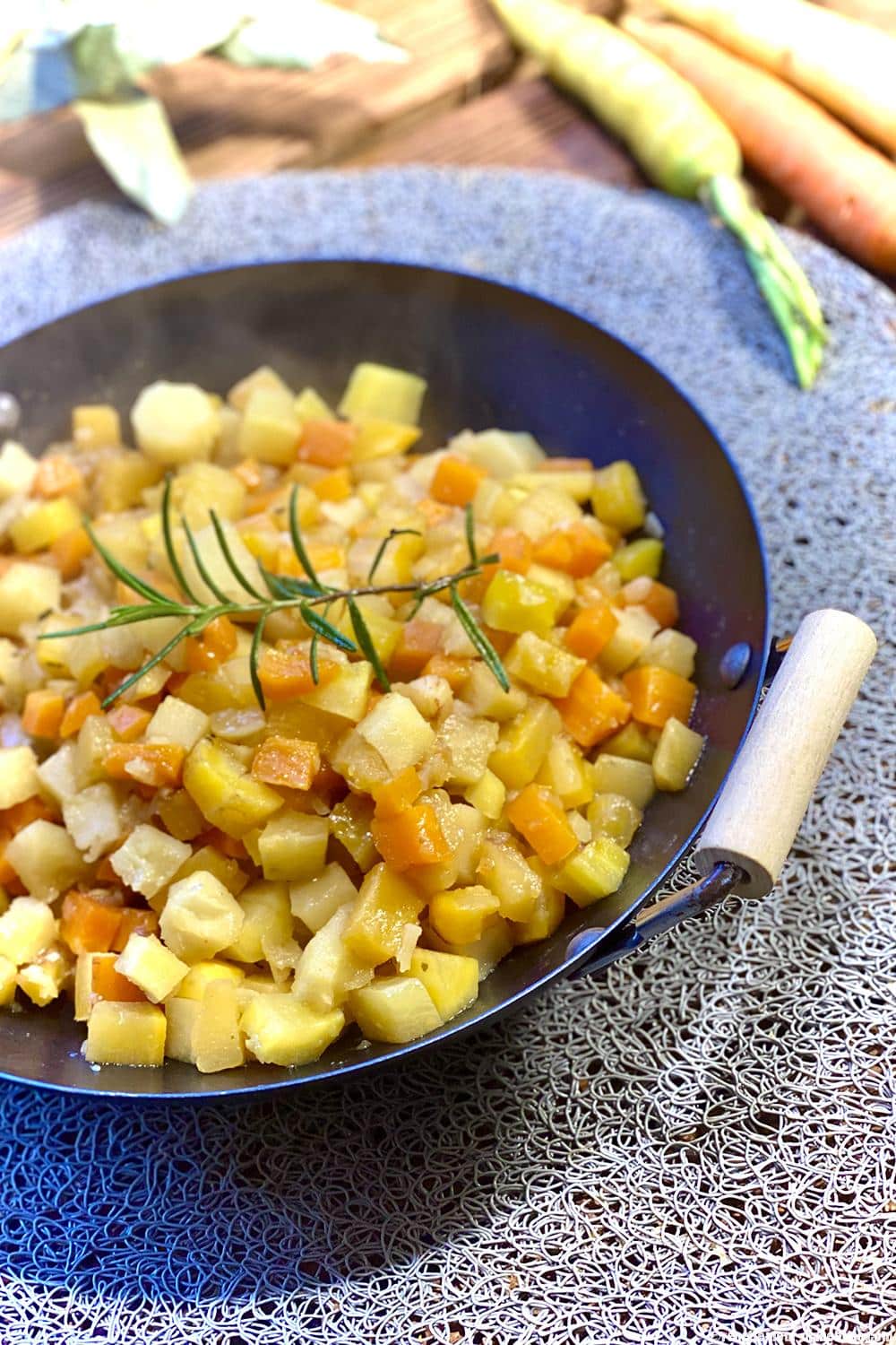 Brunoise ou Mirepoix de Légumes de saison braisés