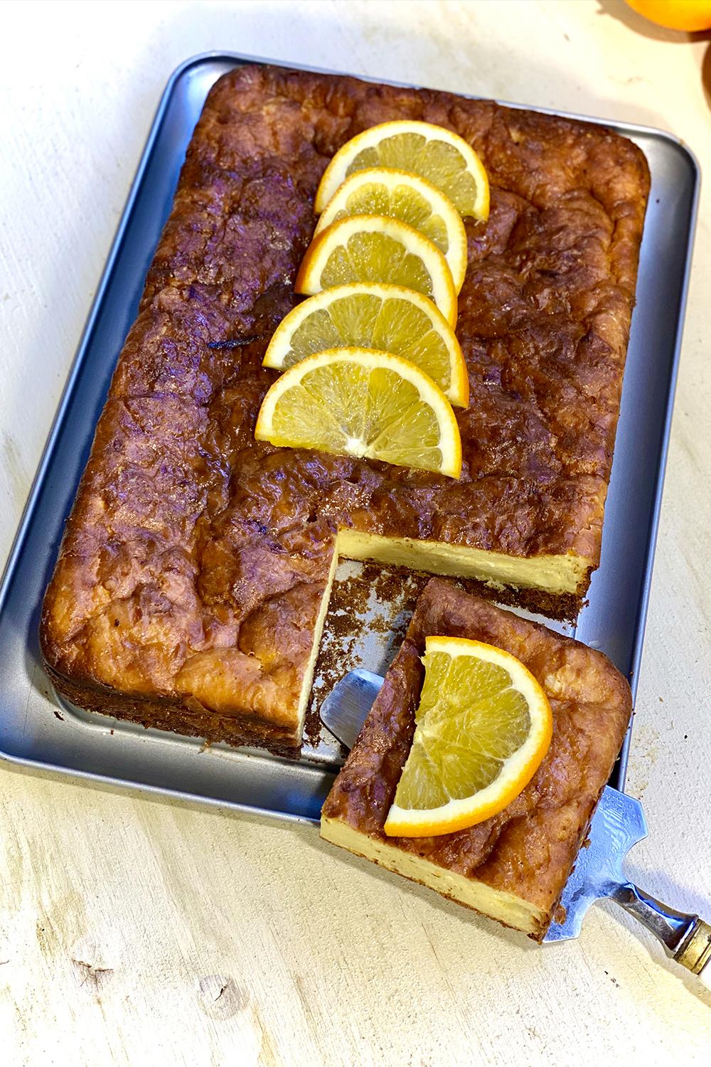 Portokalopita allégé - Gâteau Grec à l'Orange