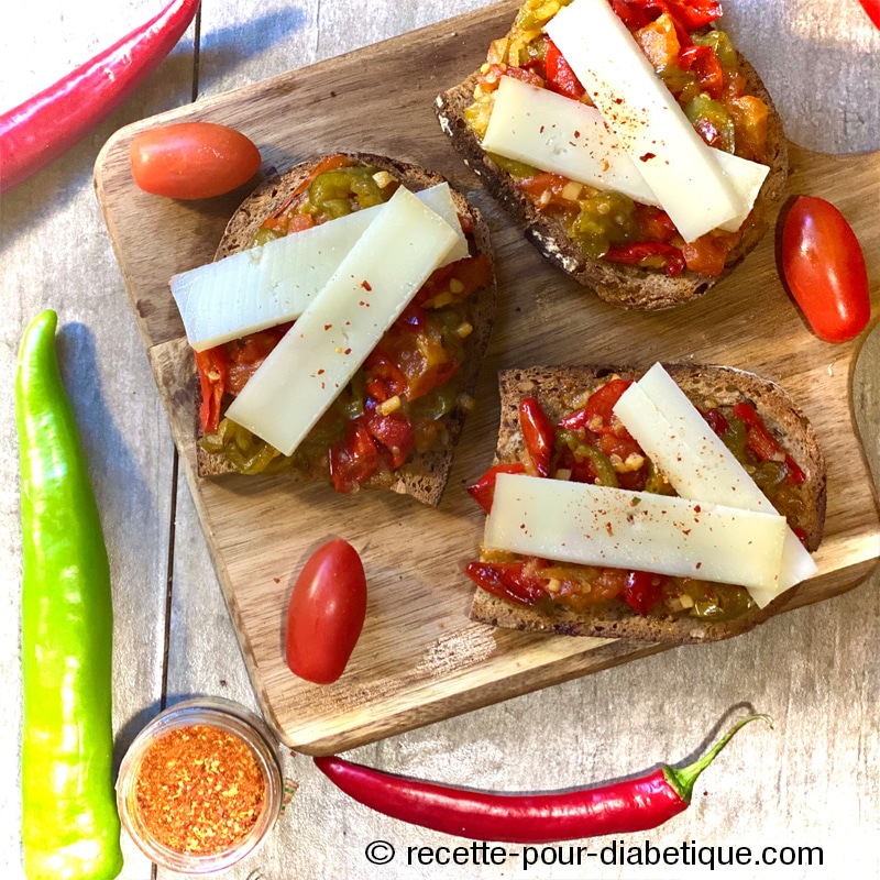 Bruschetta à la Basquaise