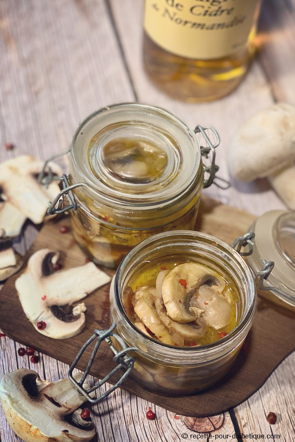 Champignons au Vinaigre de Cidre