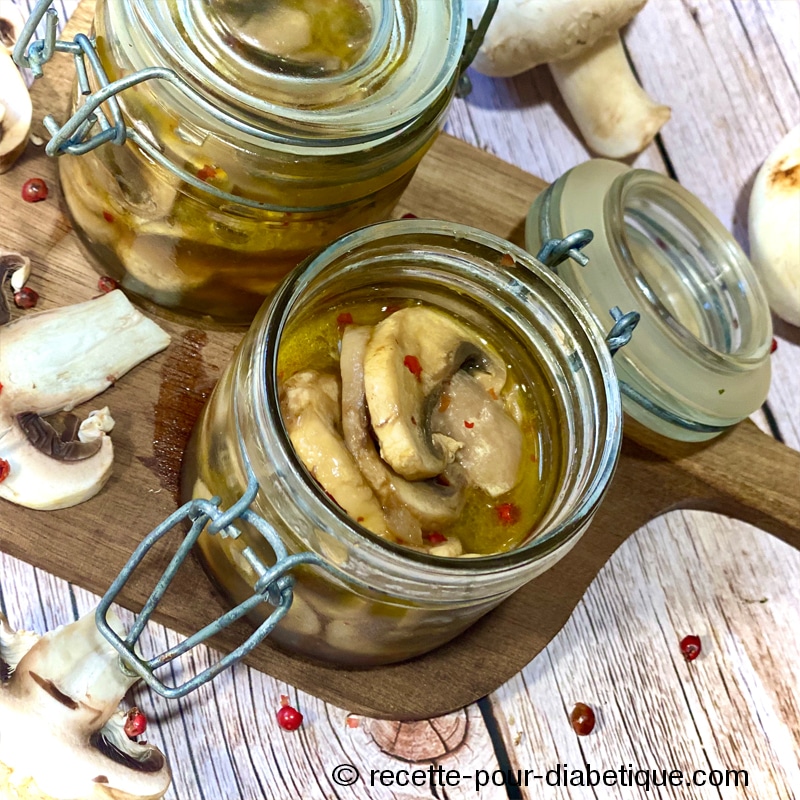 Champignons au Vinaigre de Cidre