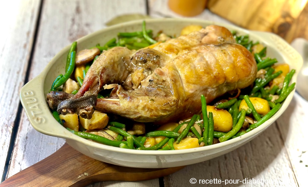 Pintade farcie aux Cêpes