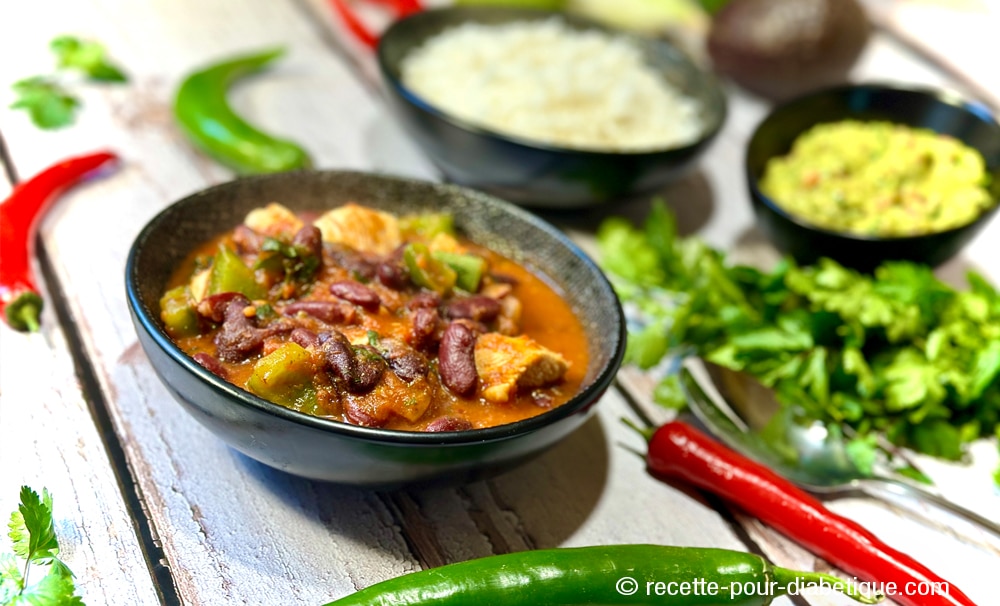 Chili au Poulet ( Chili con pollo )