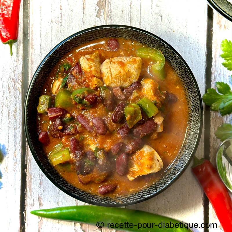 Chili au Poulet ( Chili con pollo )