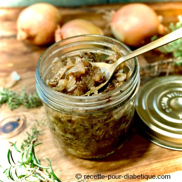 Confit d'oignons sans sucre
