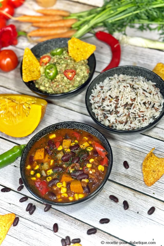 Chili Sin Carne (ou Chili Végétarien) IG Bas