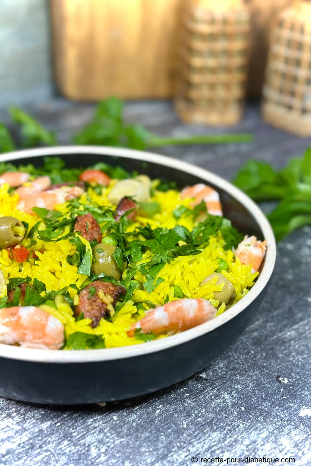 Salade de riz à l’espagnole façon paella